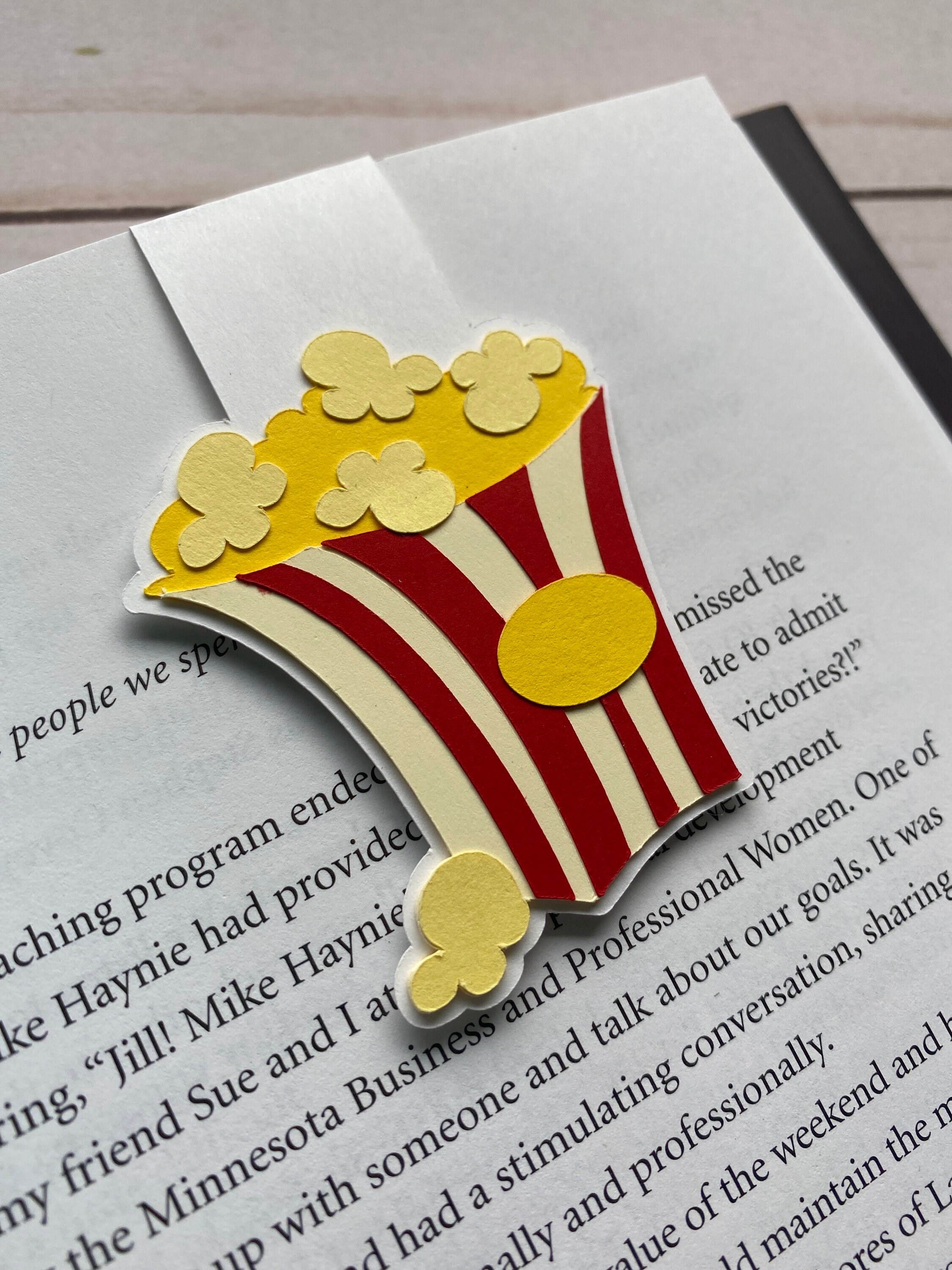 Popcorn Movie Magnetic Bookmark for Planner or Book Page - Etsy.de