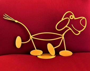 Metal Dog Sculpture | Etsy