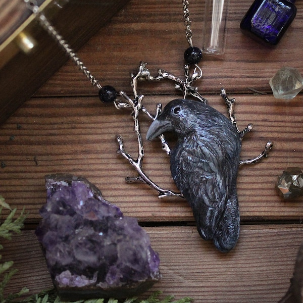 Raven Necklace - Etsy