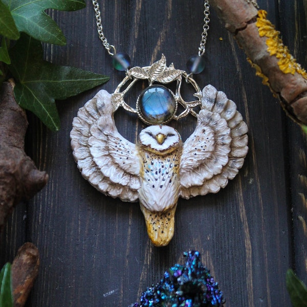 Owl Totem Necklace - Etsy