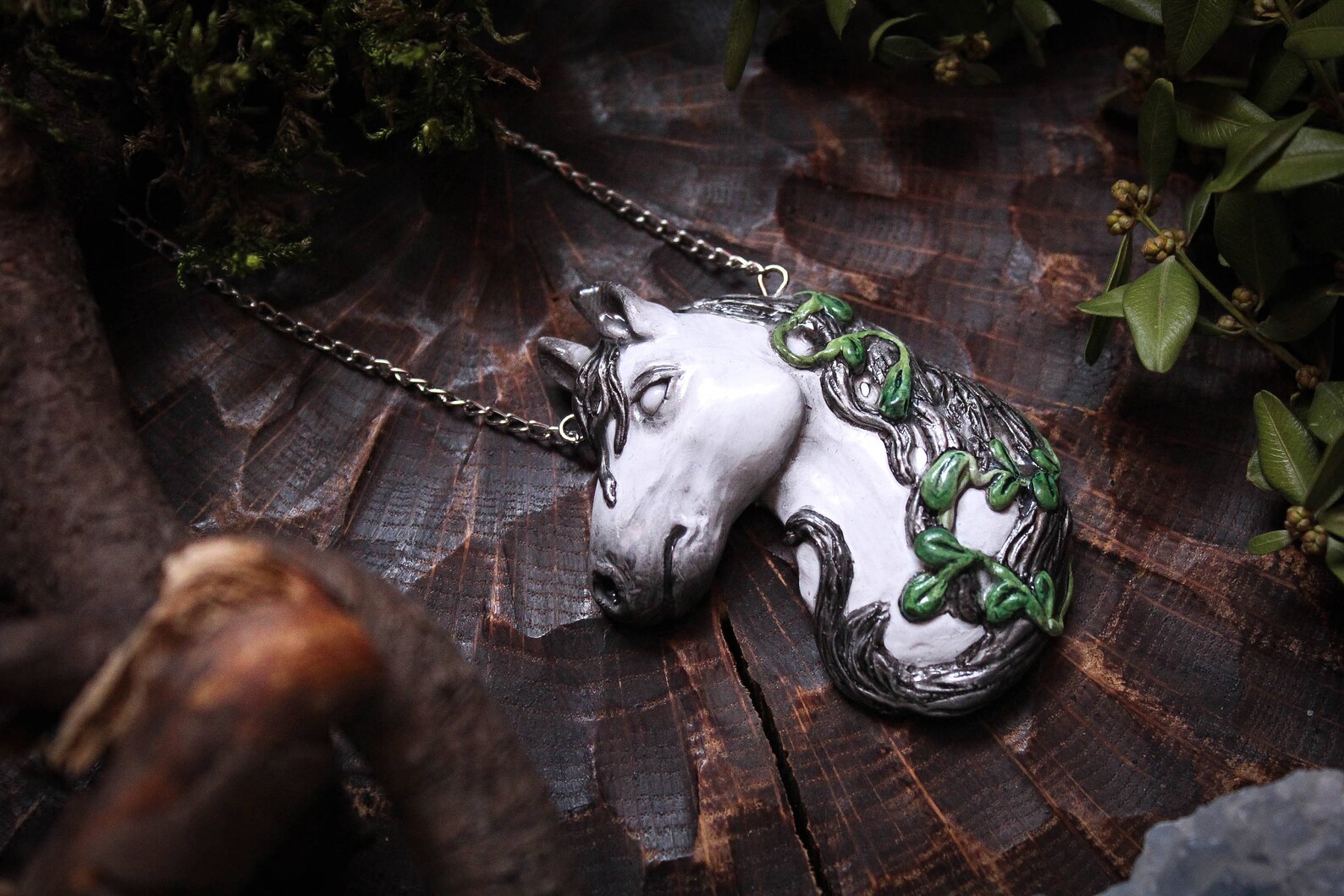 Kelpie Horse Necklace Horse Spirit Charm Irish Myths | Etsy