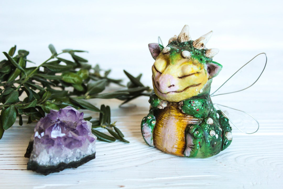 Baby Dragon Figurine Dragon Miniature Fantasy Dragon - Etsy