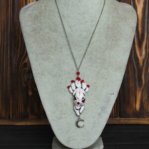 White Fox Necklace, Kitsune Fox Jewelry, Nine-tailed Fox Charm, Kitsune ...