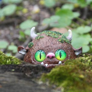 Forest Monster Figurine, Ooak Fantasy Beast Sculpture, Forest Spirit ...