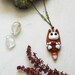 Cute Fox Necklace Polymer Clay Foxy Pendant Fox Heart - Etsy