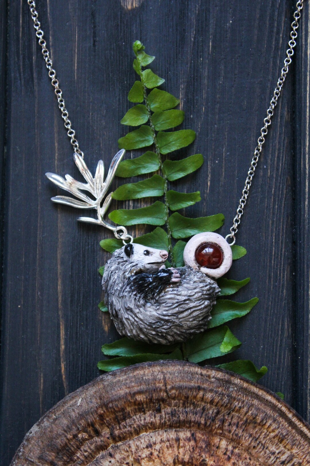 Possum Necklace, Possum Spirit Animal Charm, Possum Totem Jewelry ...