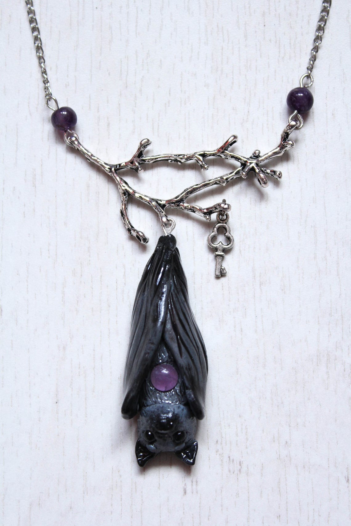 Bat Gothic Necklace Black Bat Jewelry Mystic Bat Pendant | Etsy