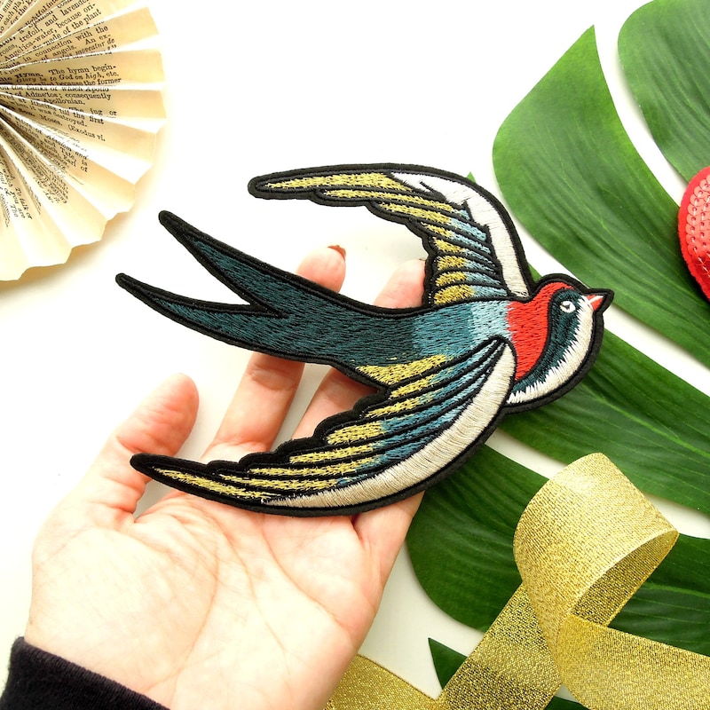 Swallow Applique - Etsy