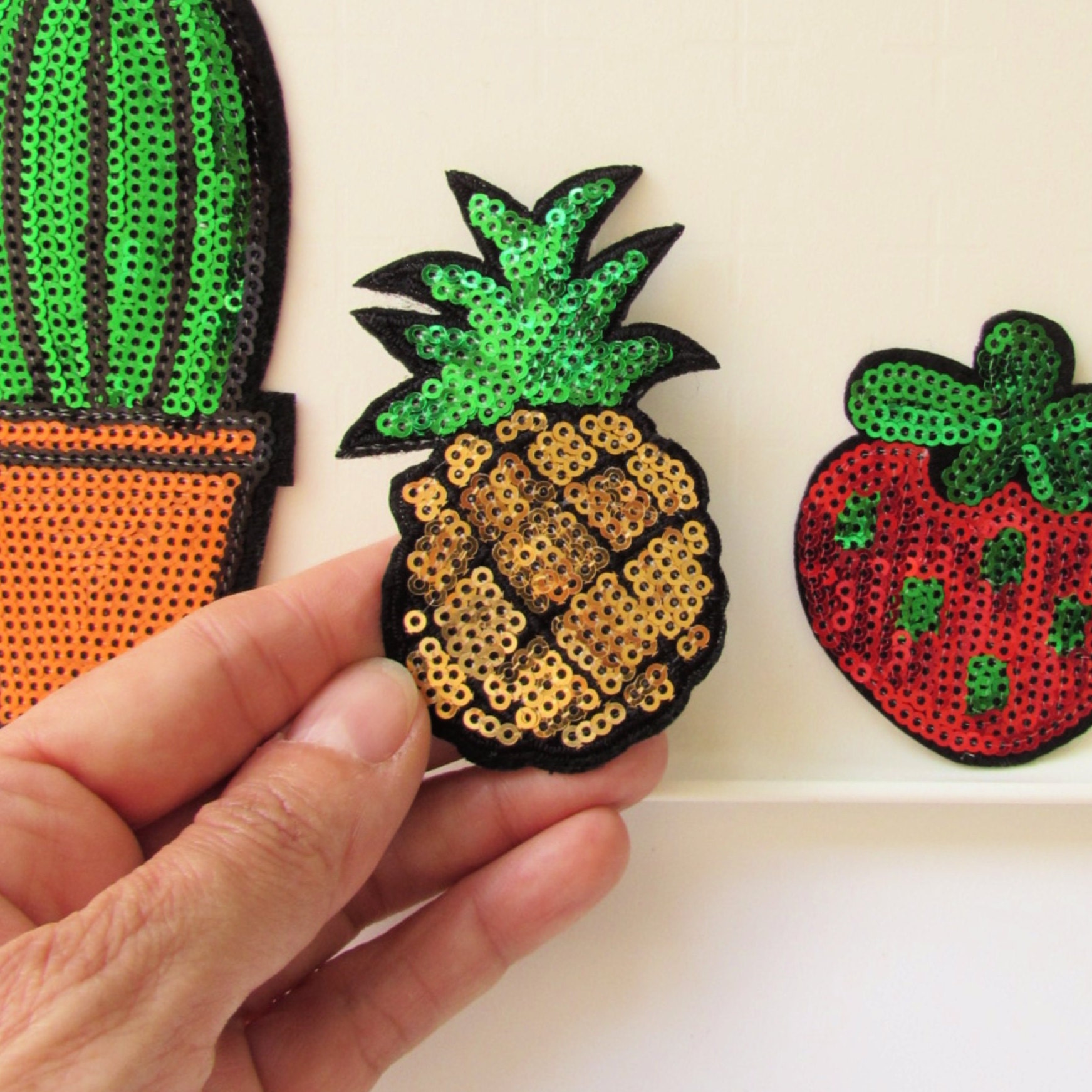 Iron-on Patches for Clothes Sequined Patch Embroidered Iron - Etsy UK