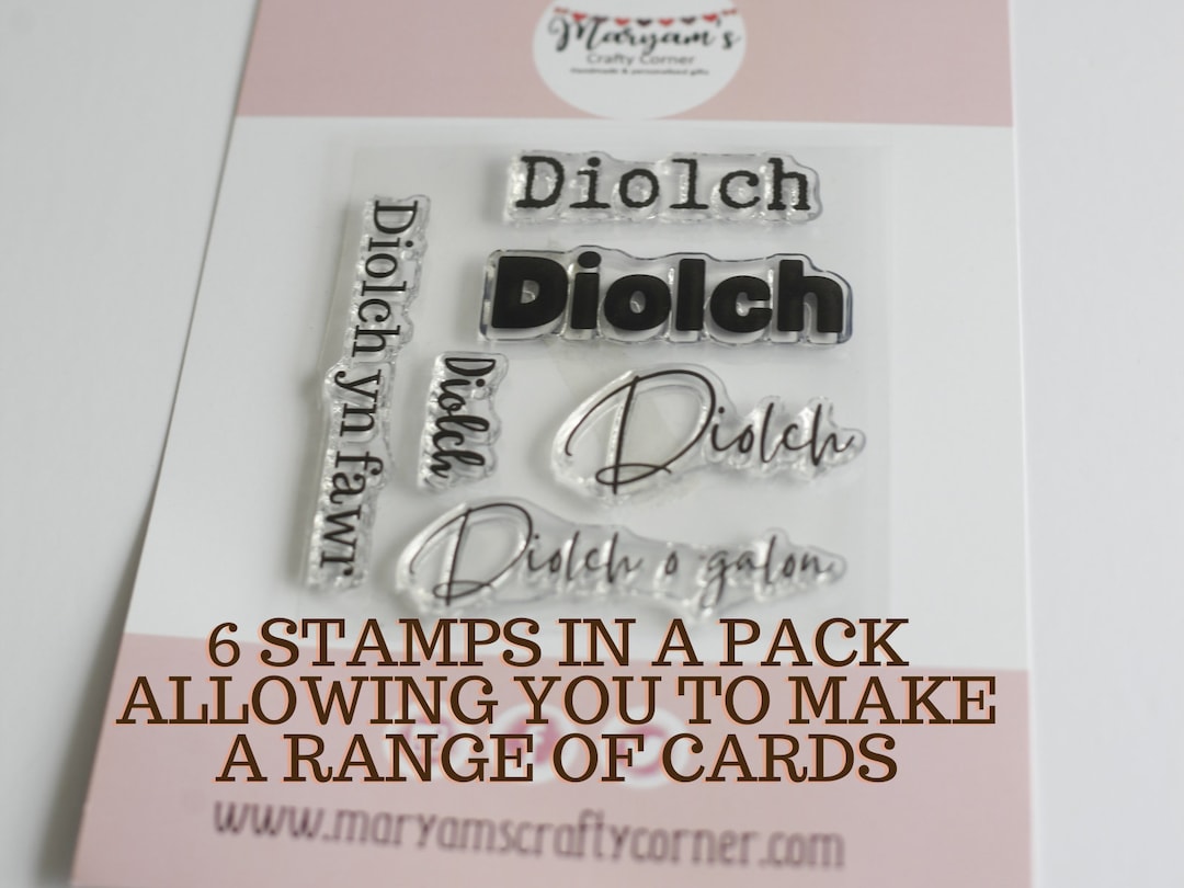 Welsh, Cymraeg, Diolch Yn Fawr, Diolch O Galon, Stamps for Welsh Card ...