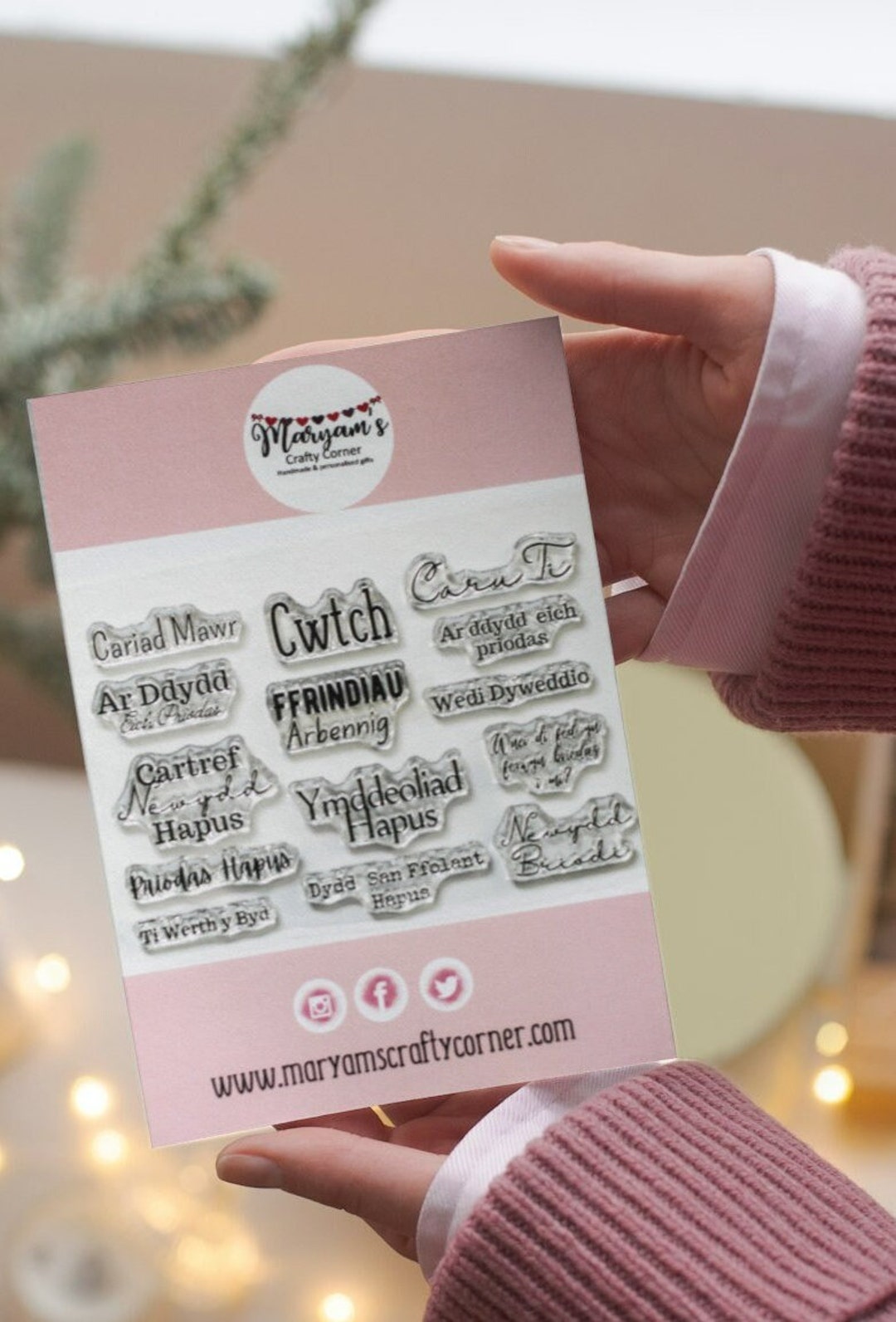 Welsh Sentiment Clear Stamps: Card Making, Cwtch, Caru Ti (A6) - Etsy UK