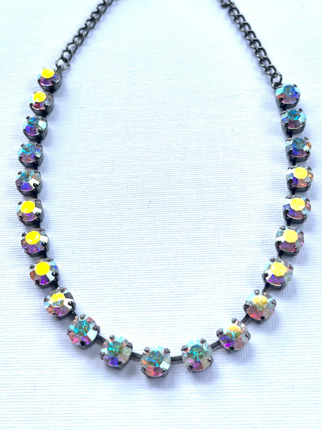 Aurora Borealis Swarovski Cystals - 8mm Fun Size Drop or Post Swarovski ...