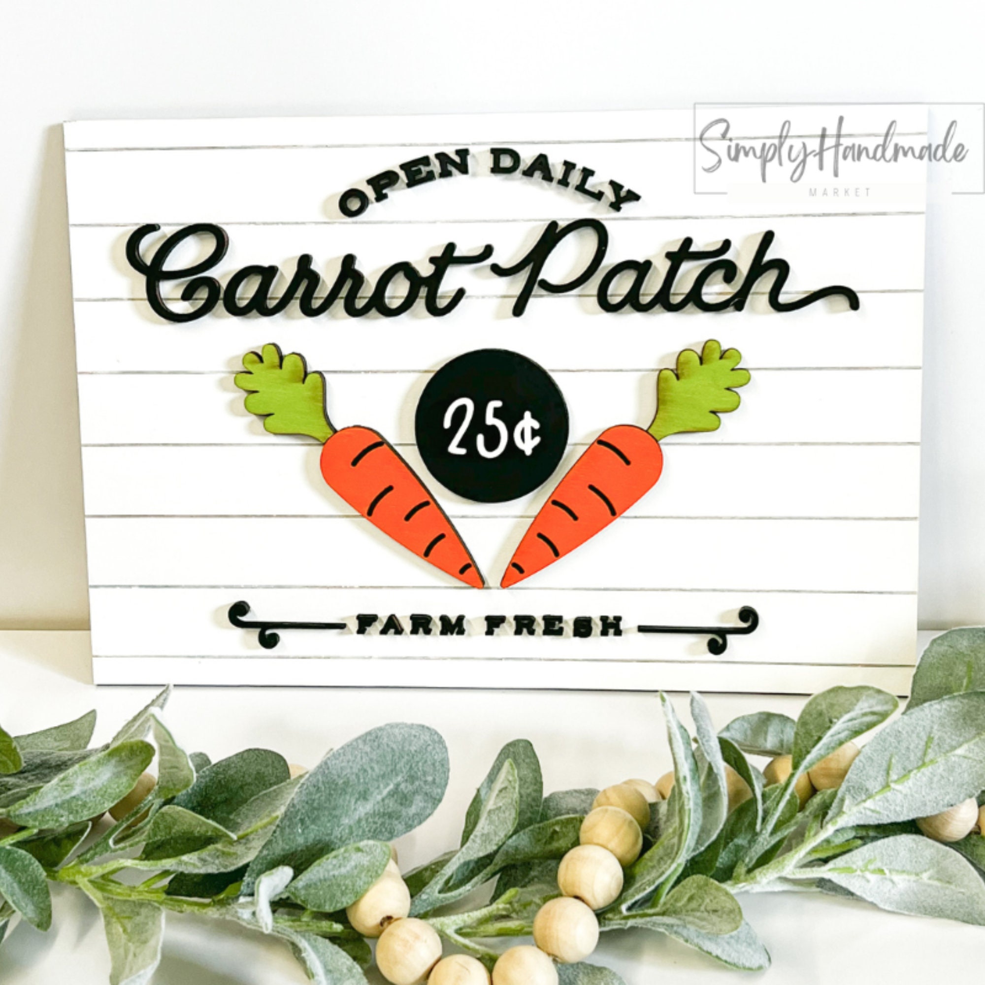 Carrot Patch Easter Sign - Farmhouse Easter Sign - Easter - Carrot ...