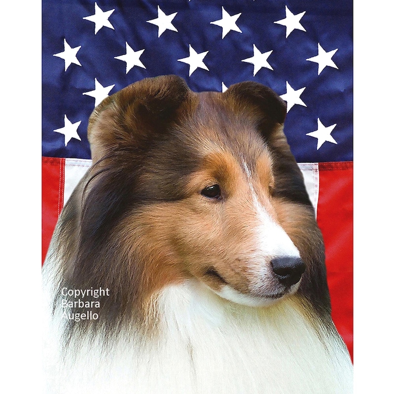 Sheltie House Flag - Etsy