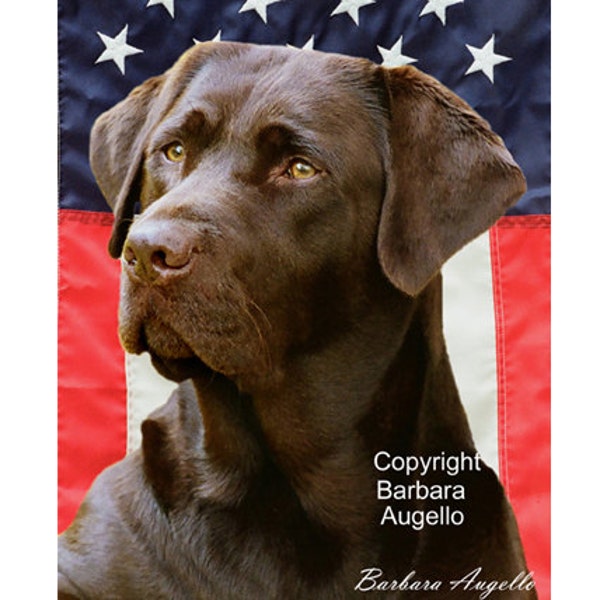 Chocolate Lab Flag - Etsy