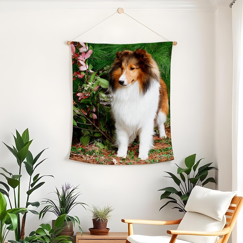 Sheltie Flag: Sable Sheltie Gift, Garden Art 12"x18" & 28" X 40" - Etsy