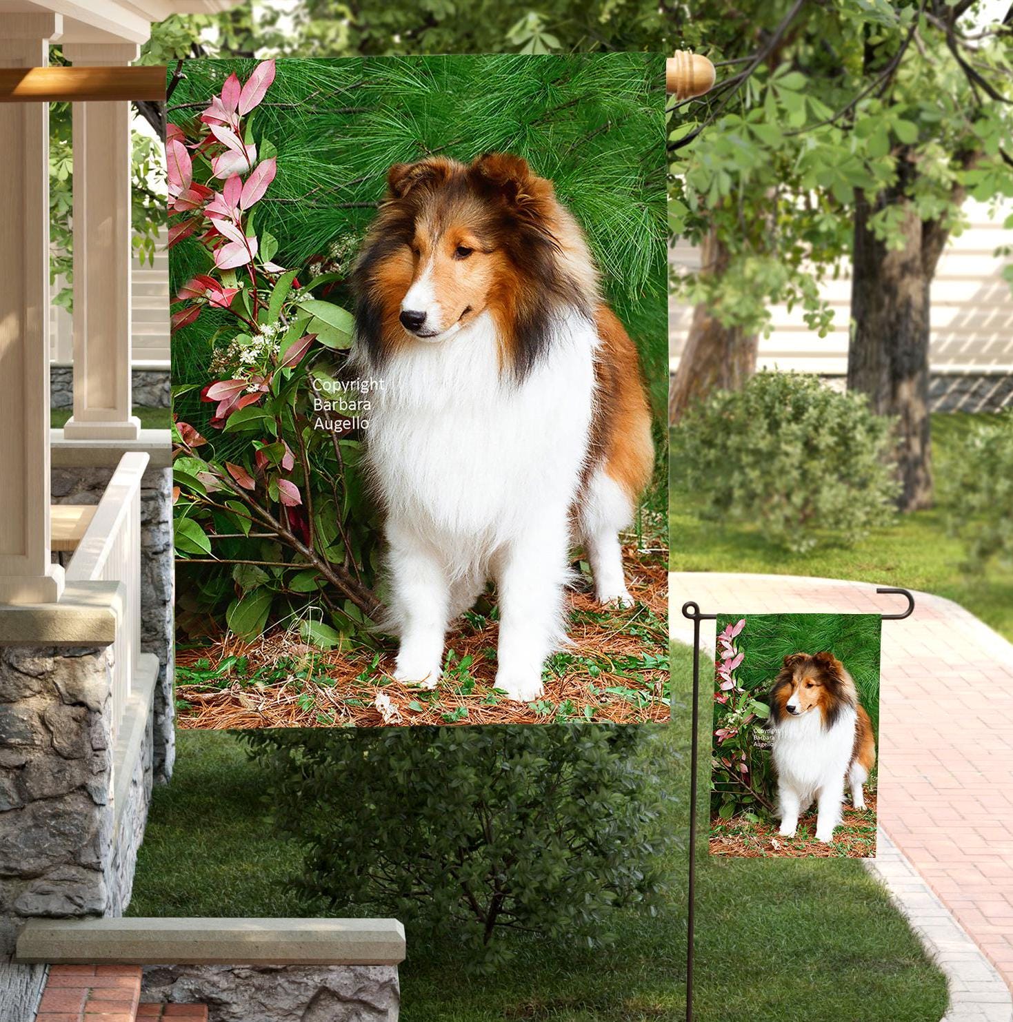 Sheltie Flag: Sable Sheltie Gift, Garden Art 12"x18" & 28" X 40" - Etsy