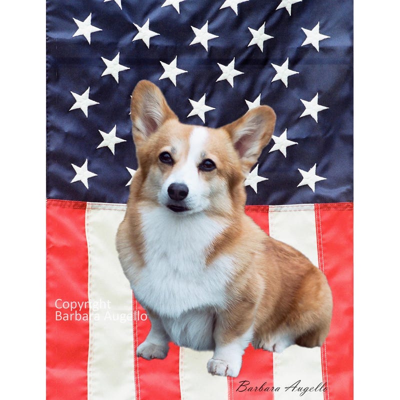 Corgi Garden Flag - Etsy