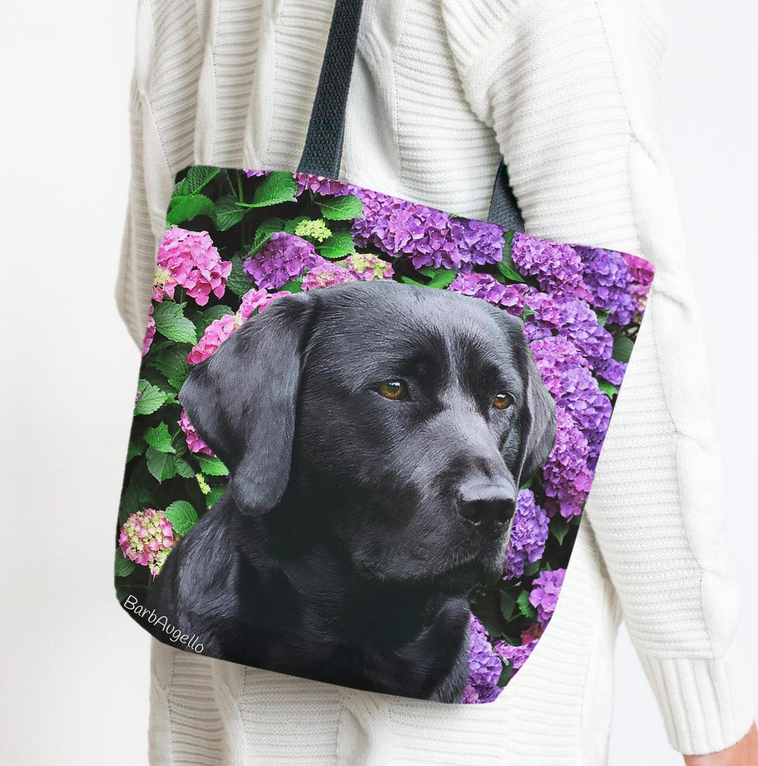 Black Lab Tote Bag, Black Lab Gift, Black Lab Art - Etsy