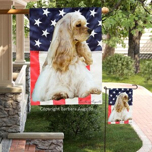 Cocker Spaniel Patriotic Flag, Cocker Spaniel Gift - Etsy