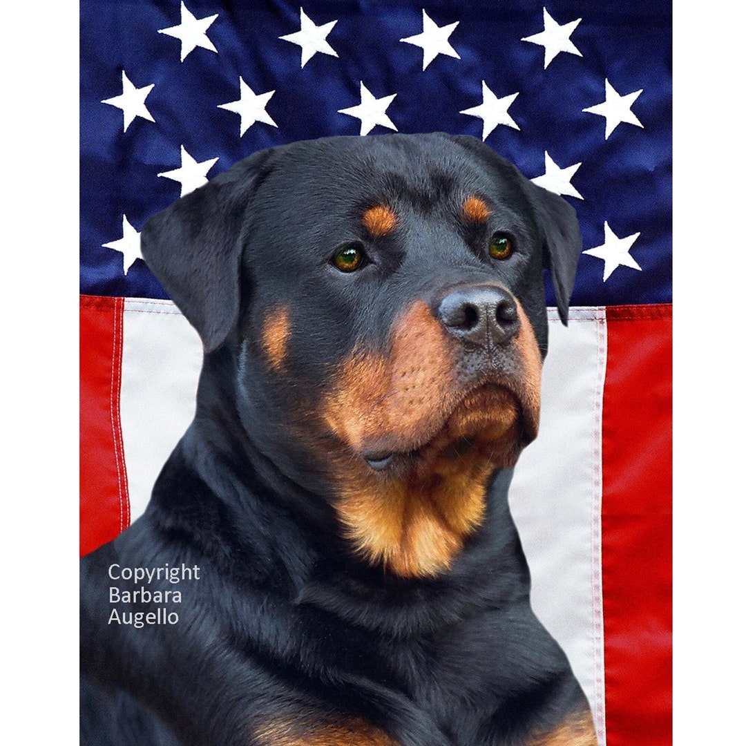 Rottweiler Flag, Rottweiler American Flag, Rottweiler Gift - Etsy