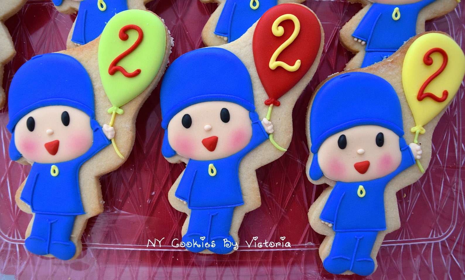 Pocoyo Cookies With a Balloon Pocoyo Open Arms OR the - Etsy Canada