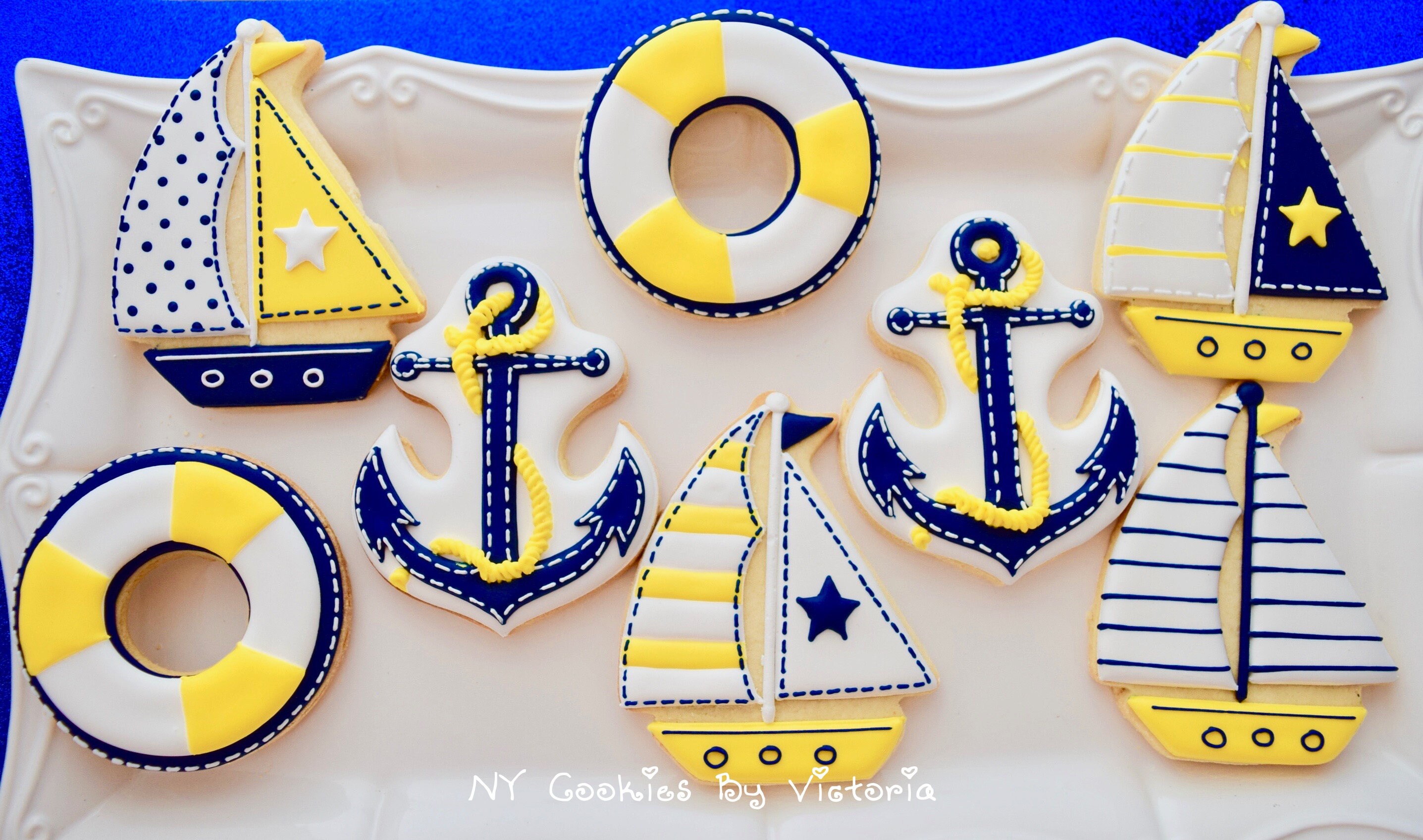 Birthday Nautical Cookies OR Candy Covered Oreo Nautical - Etsy