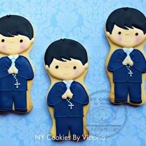 First Communion Gift First Communion Boy Cookie Confirmation - Etsy Canada