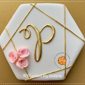 Elegant Monogram Cookie, Great Favor for Your Wedding Party, Bridal ...