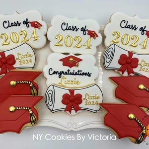 CUSTOM Class of 2025 Cookies, High School Graduation, College Cap ...