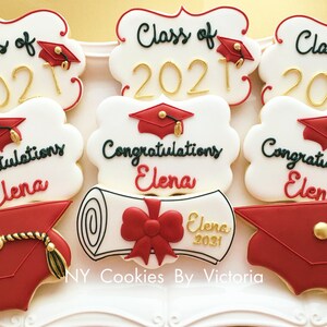 CUSTOM Class of 2025 Cookies, High School Graduation, College Cap ...