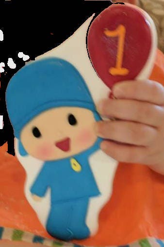 Pocoyo Cookies With a Balloon Pocoyo Open Arms OR the | Etsy Canada