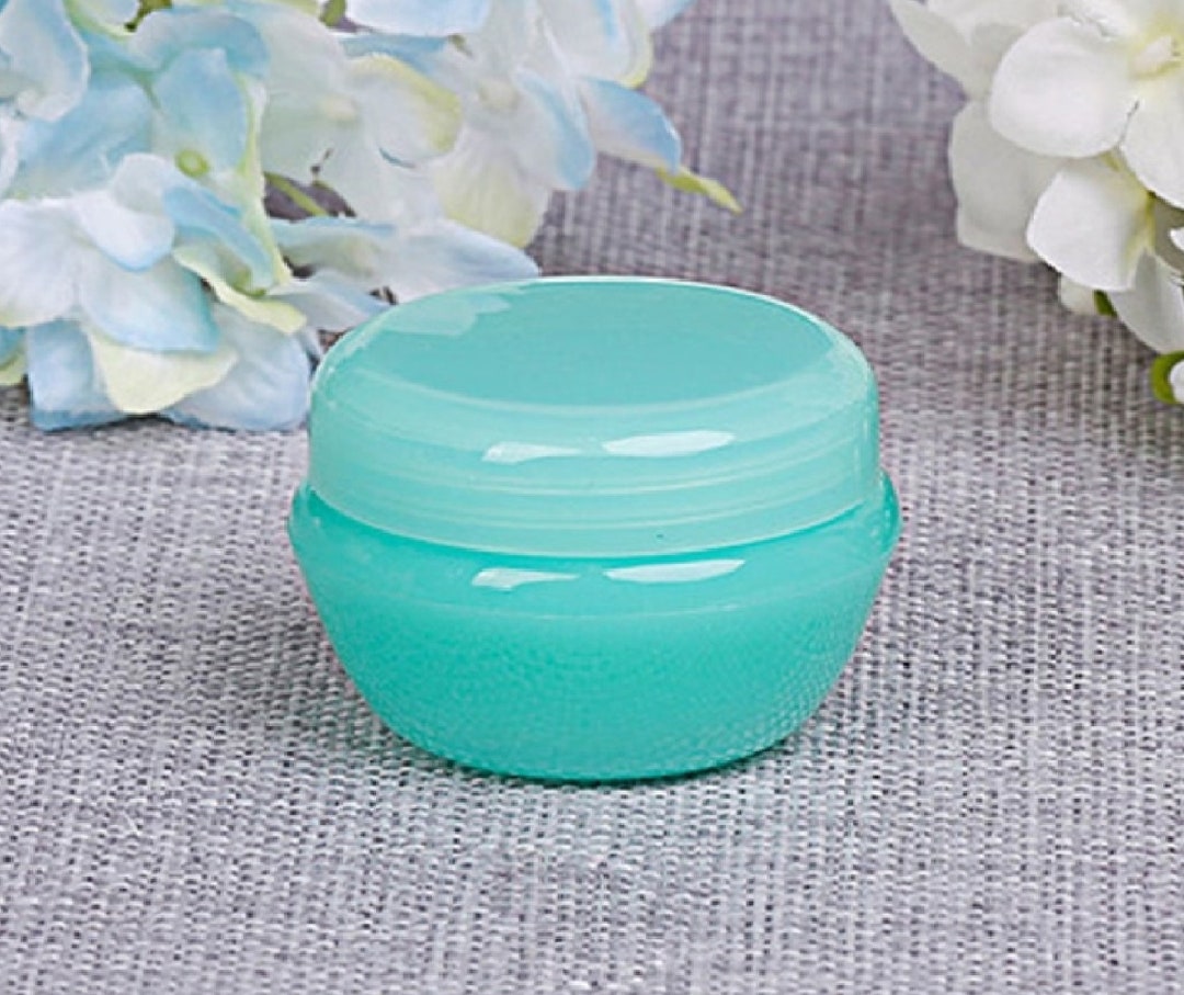 Turquoise Round Pot 5 Ml Lipgloss Chapstick Sample Jar Container - Etsy