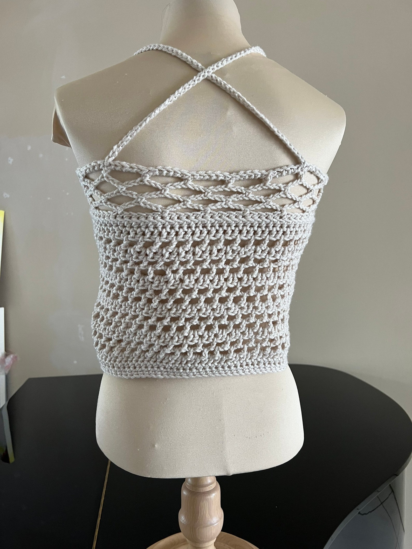 Beautiful Handmade Crochet Cream Color Top Size S M - Etsy