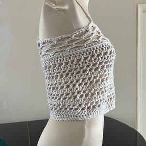Beautiful Handmade Crochet Cream Color Top Size S M - Etsy