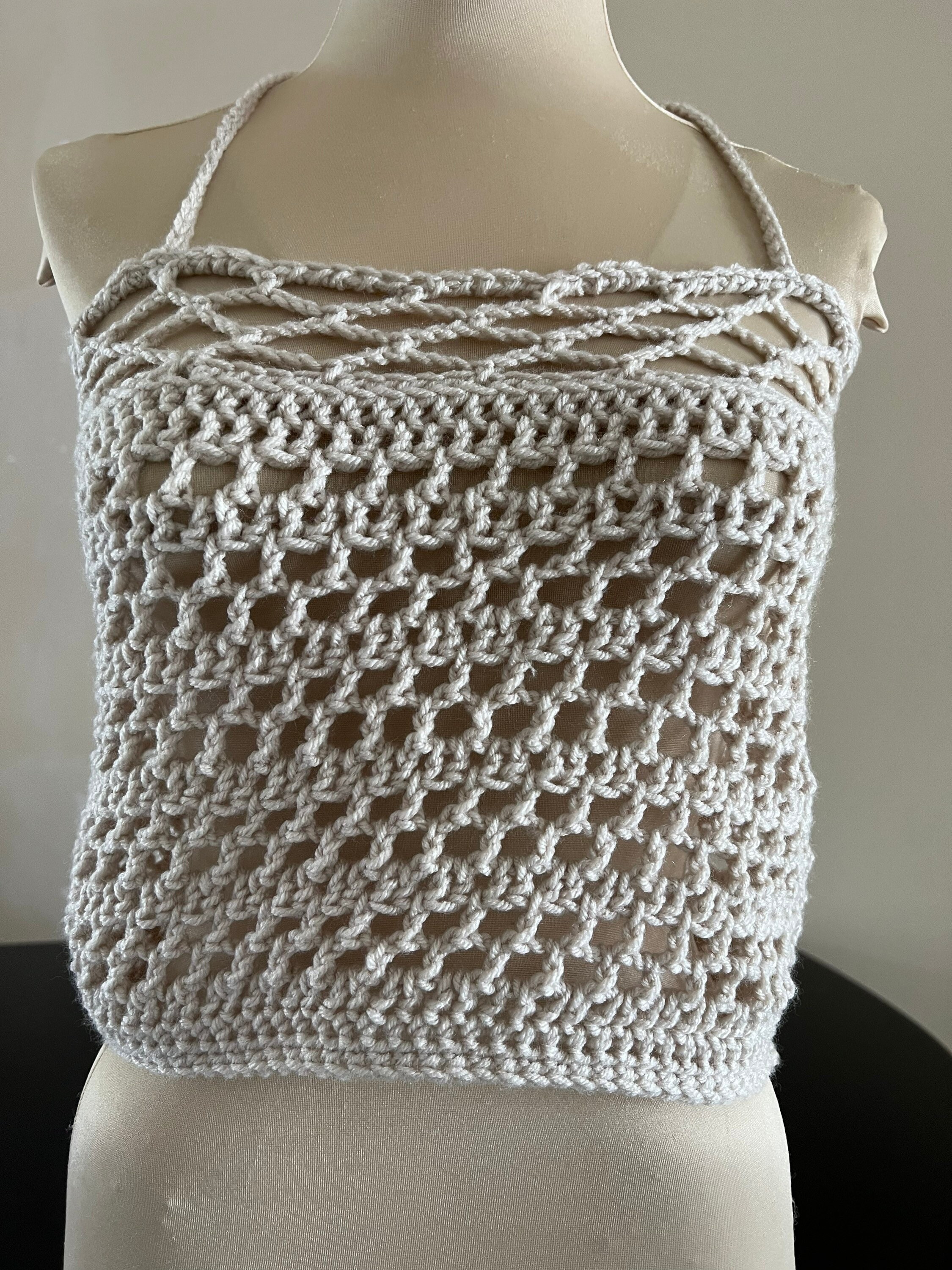 Beautiful Handmade Crochet Cream Color Top Size S M - Etsy