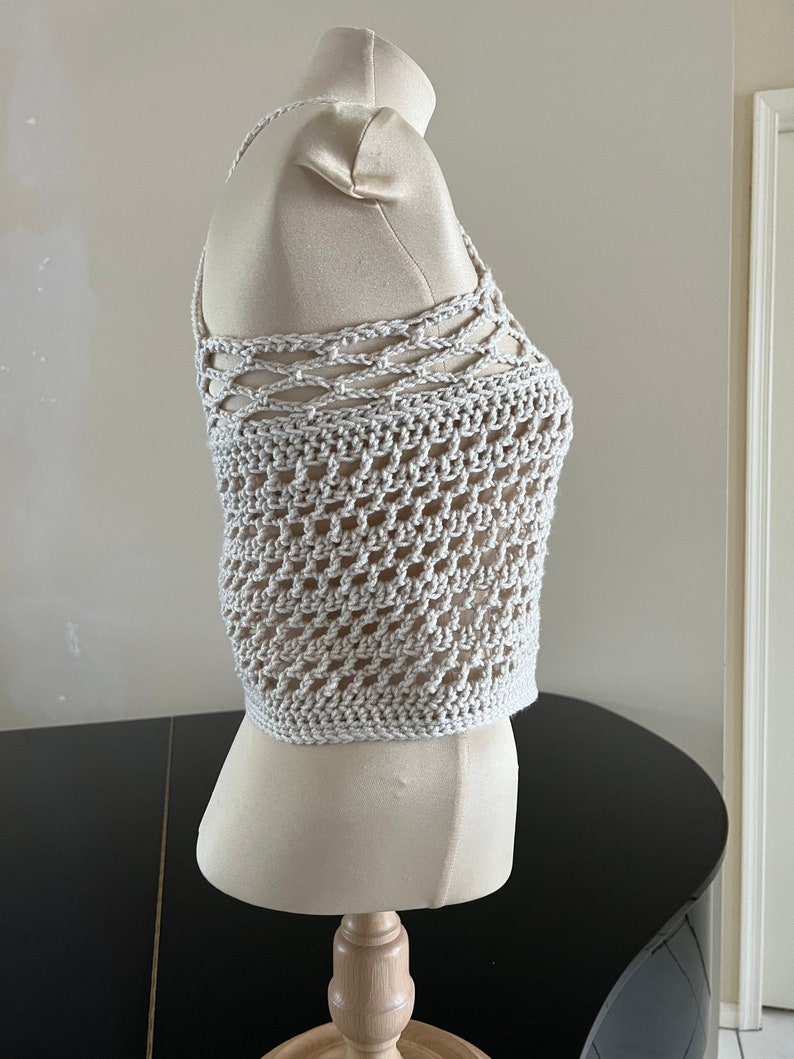 Beautiful Handmade Crochet Cream Color Top Size S M - Etsy