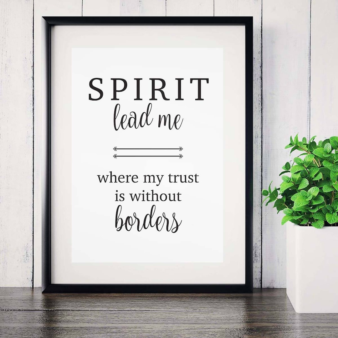 Spirit Lead Me Print - Etsy