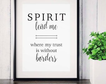 Lead Me Guide Me Digital Print Printable File Digital Print - Etsy