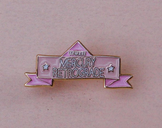 Mercury Retrograde Enamel Pin - Etsy