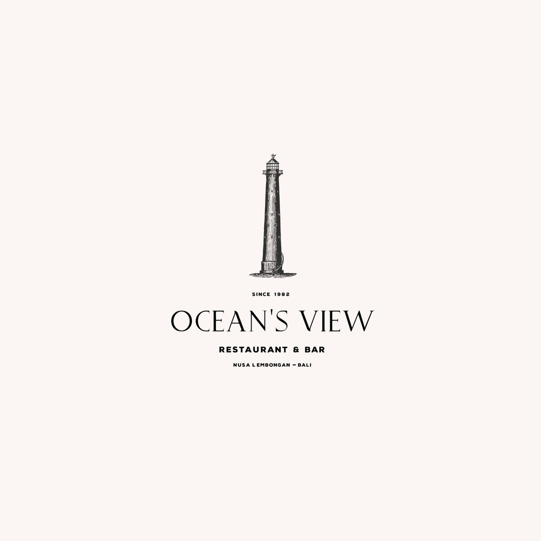 Lighthouse Restaurant Logo: Premade Cafe Bar Design (digital Download ...