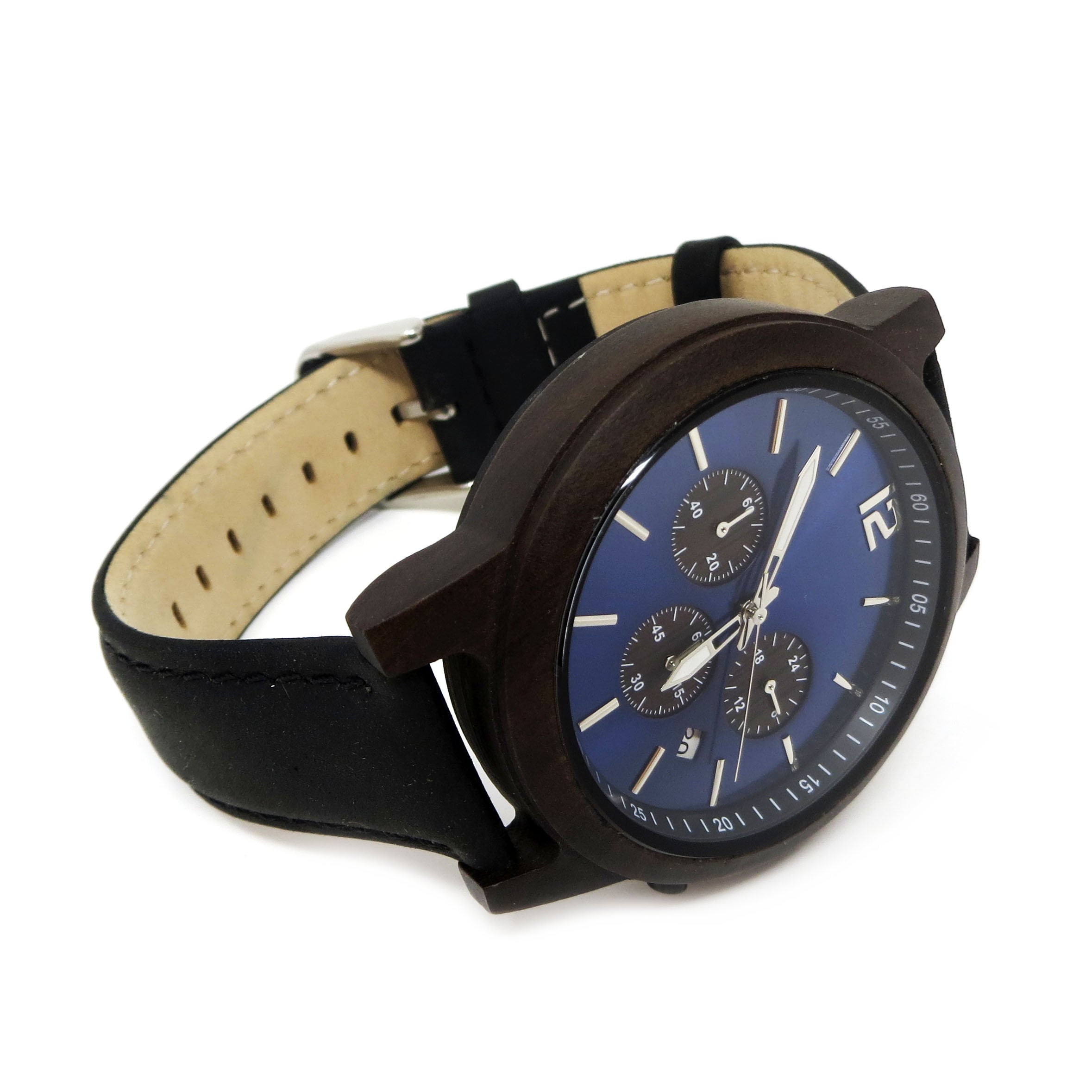 Reloj de pulsera de madera personalizado cuero genuino | Etsy