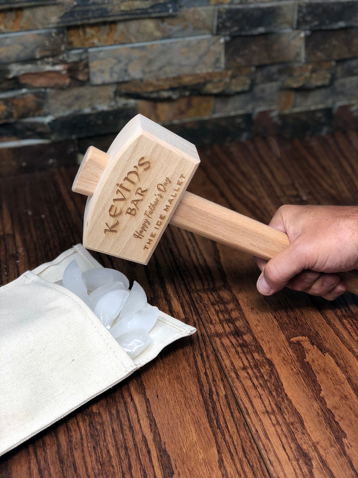 Personalized Ice Mallet Ice Crusher Bar Ware Engraved | Etsy