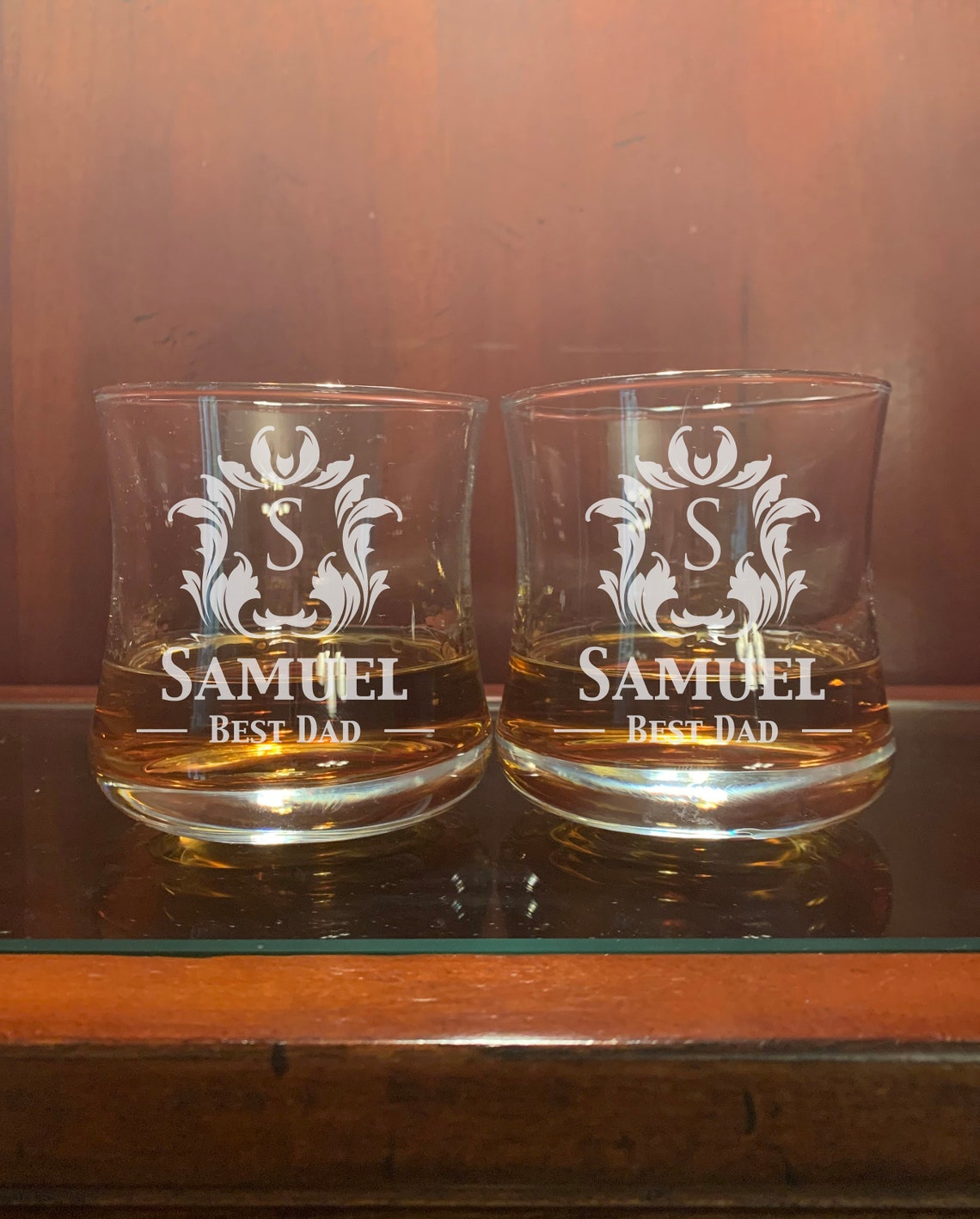 Personalized Bourbon Tasting Glass Engraved Monogram Etsy