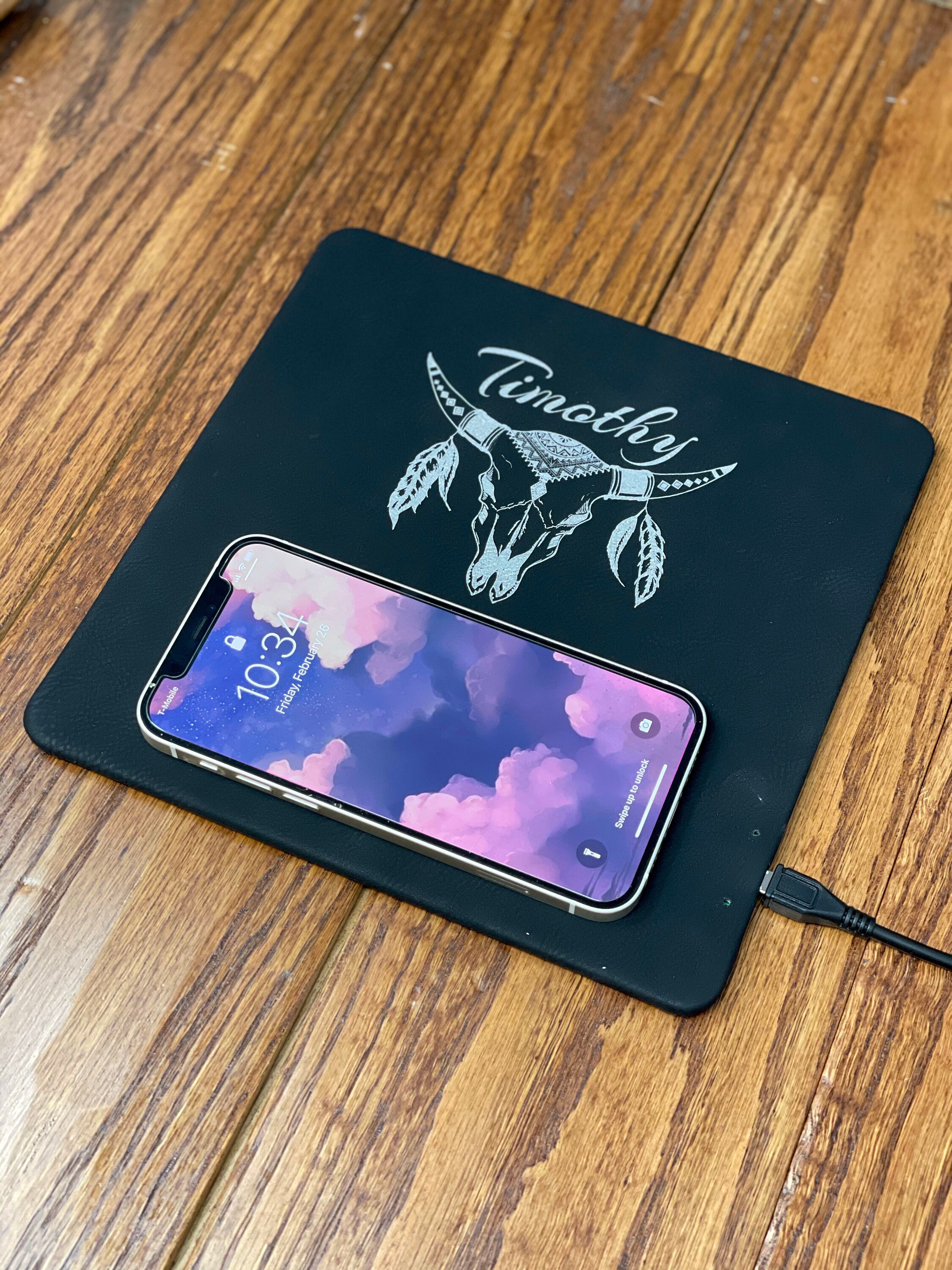 Personalized Charging Mat Docking Station Engraved Iphone | Etsy