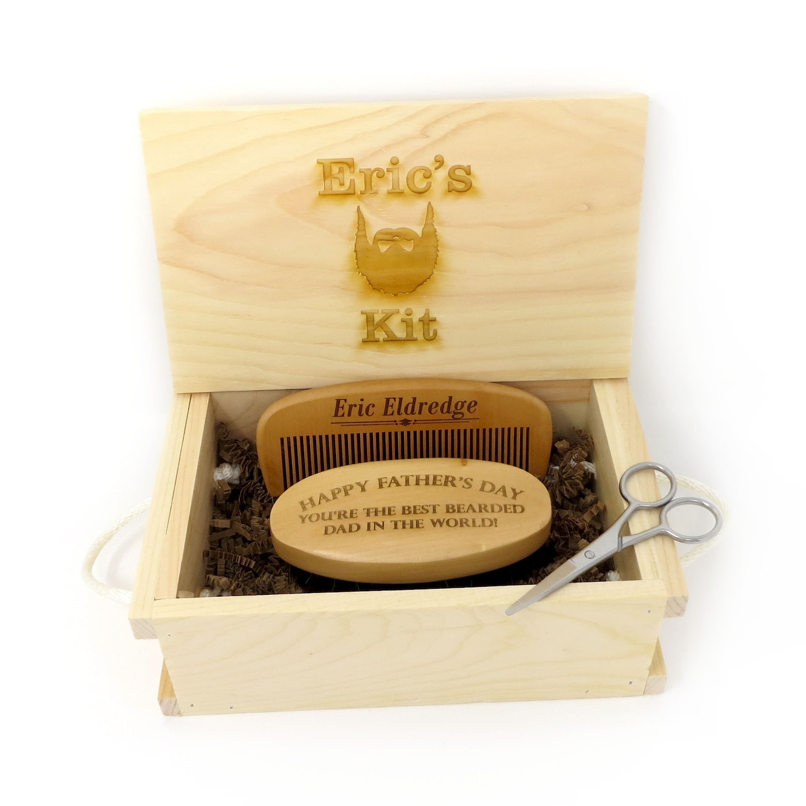 Beard and Mustache Grooming Kit Personalized Engraved - Etsy