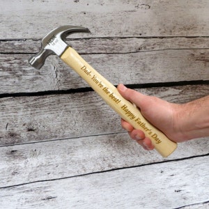 Personalized Wood Hammer - Fathers Day - Gifts for Dad - Gifts for Men ...