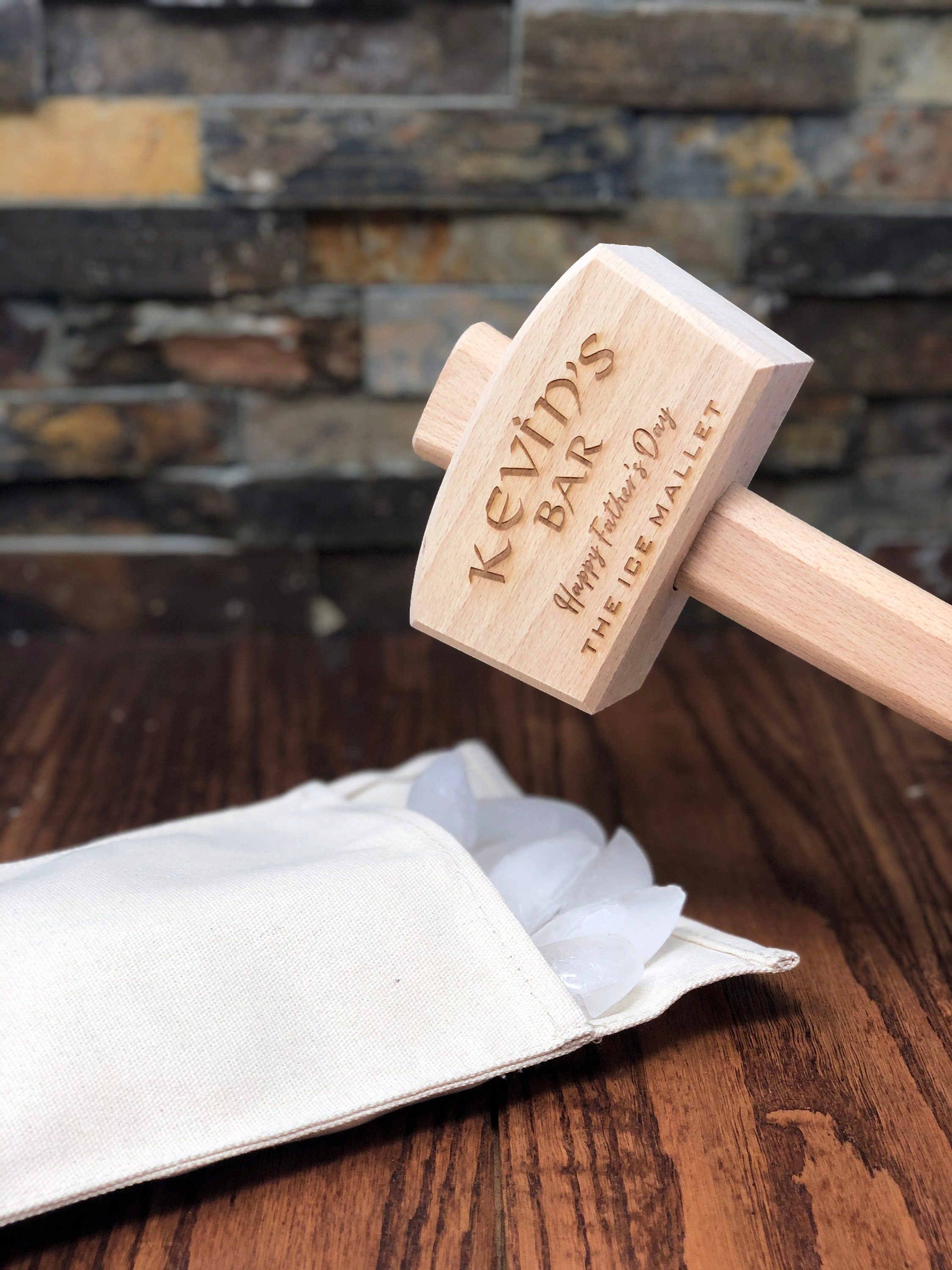 Personalized Ice Mallet Ice Crusher Bar Ware Engraved - Etsy