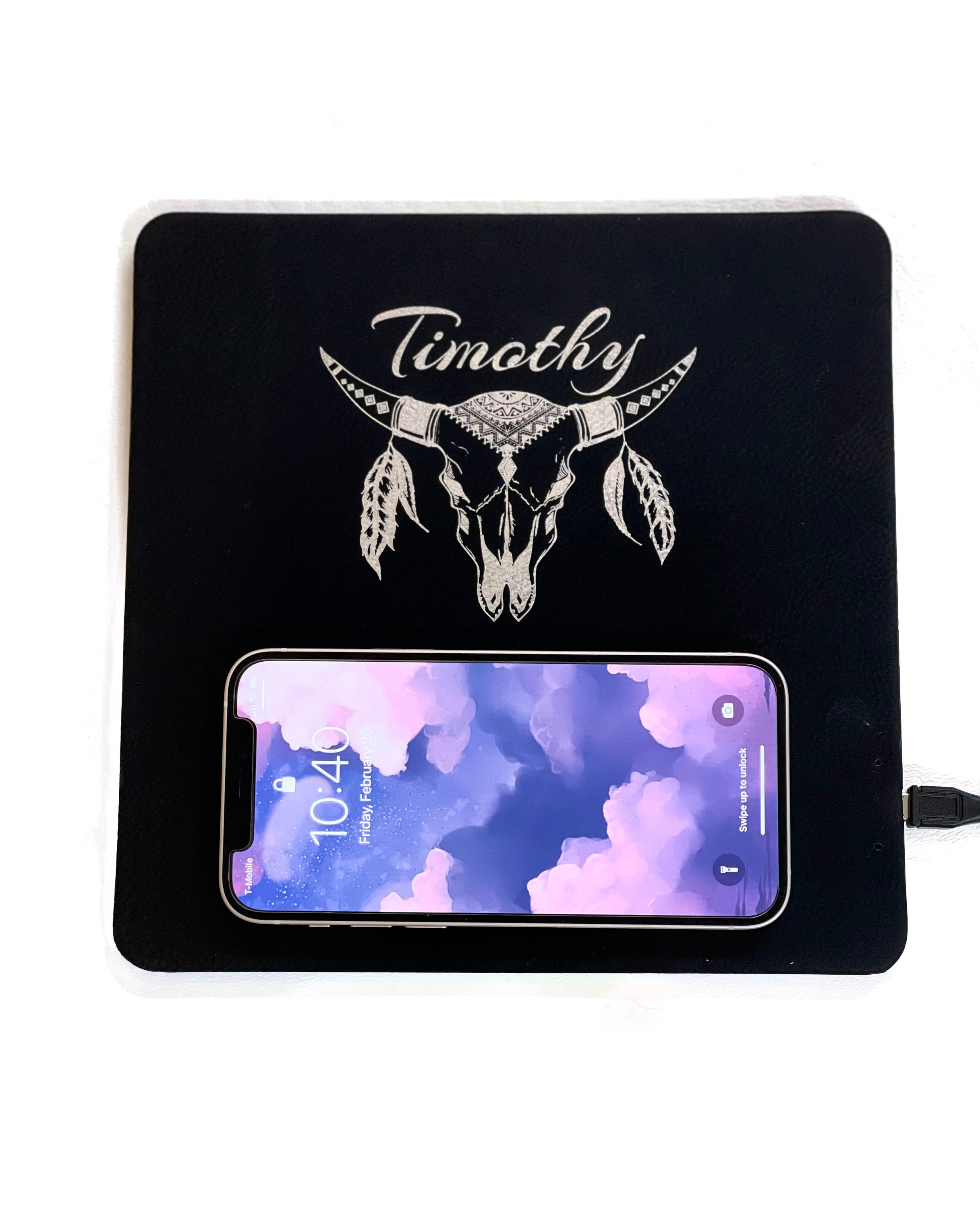 Personalized Charging Mat Docking Station Engraved Iphone | Etsy