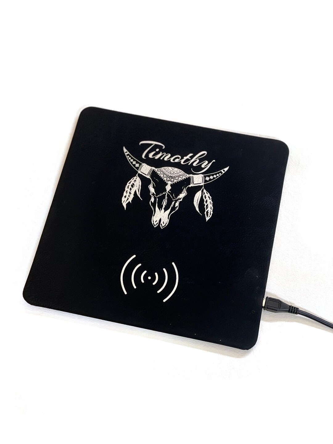 Personalized Charging Mat Docking Station, Engraved iPhone Wireless Pad ...